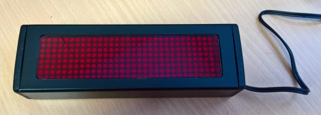 Arduino hodiny s maticovým displejem – mylms