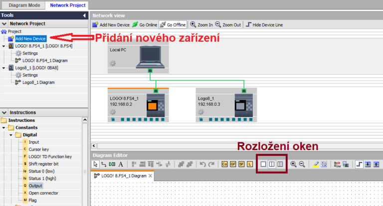 Programování Siemens Logo! #7 – Propojení více modulů – mylms